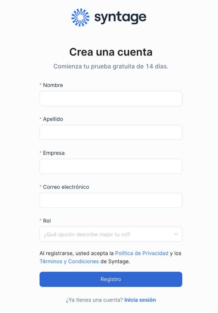 Guía Rápida - Syntage – Centro de Ayuda