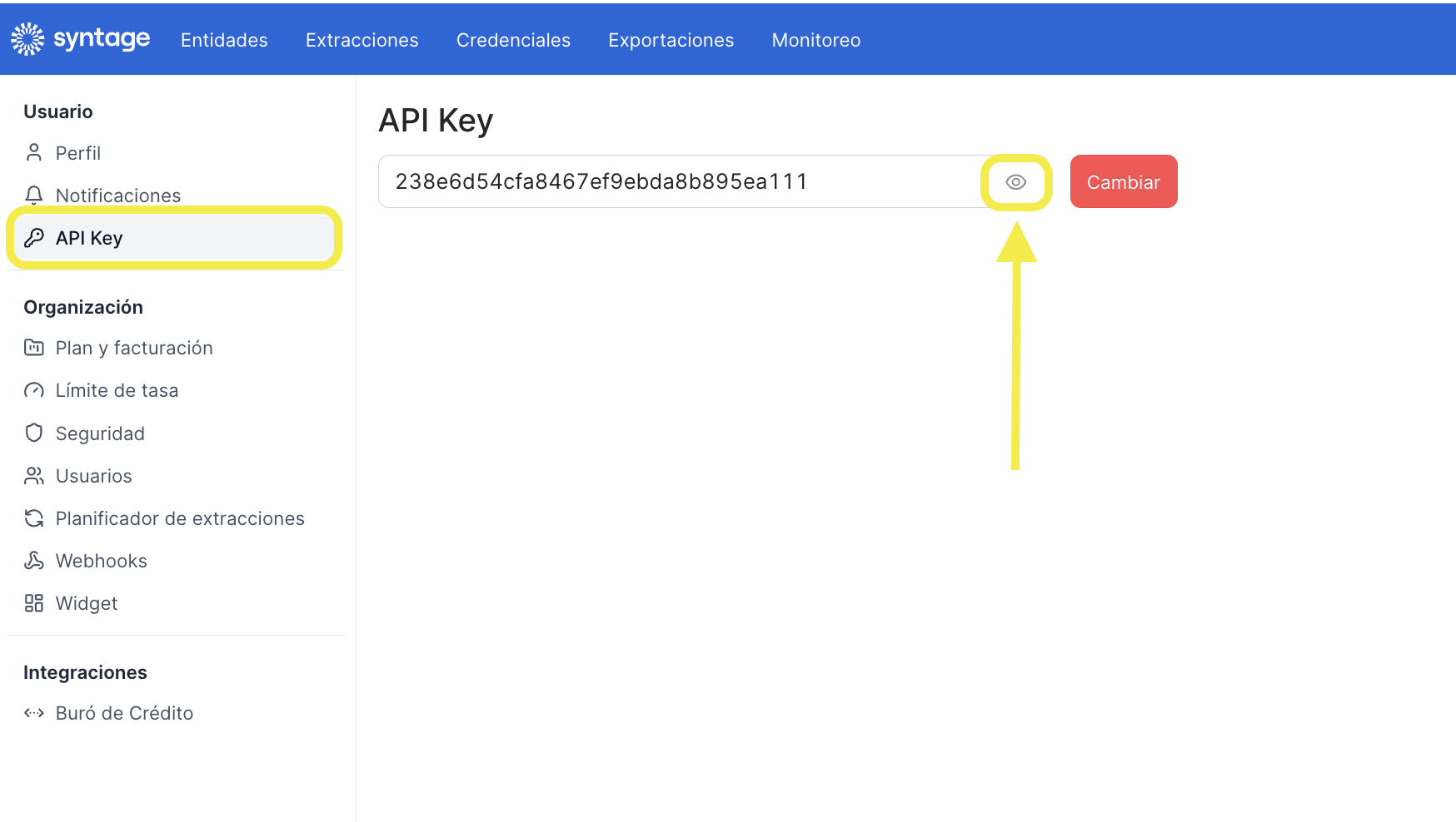 Where can I find my API key to connect to the API? – Help Desk
